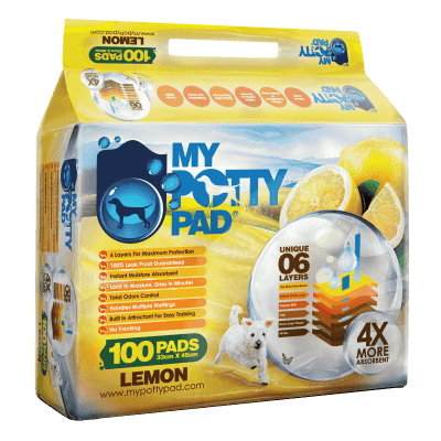 Buy My Potty Pad Training Pee Pads Lemon-33x45cm | Pets Global ...